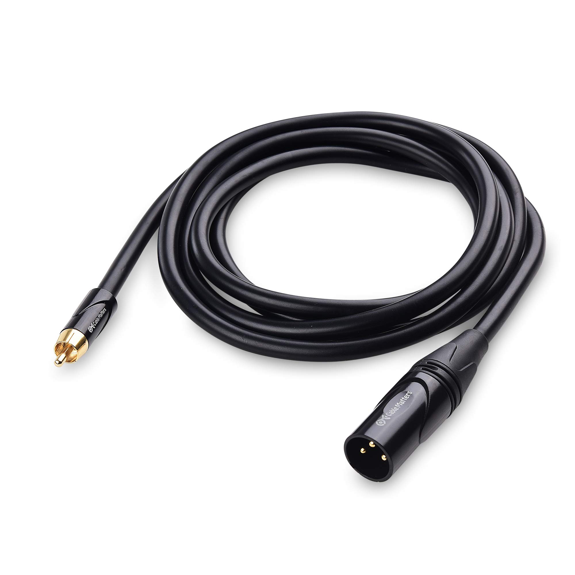 Cable Matters Unbalanced XLR to RCA Cable/Male to Male XLR RCA Audio Cable - 6 Feet