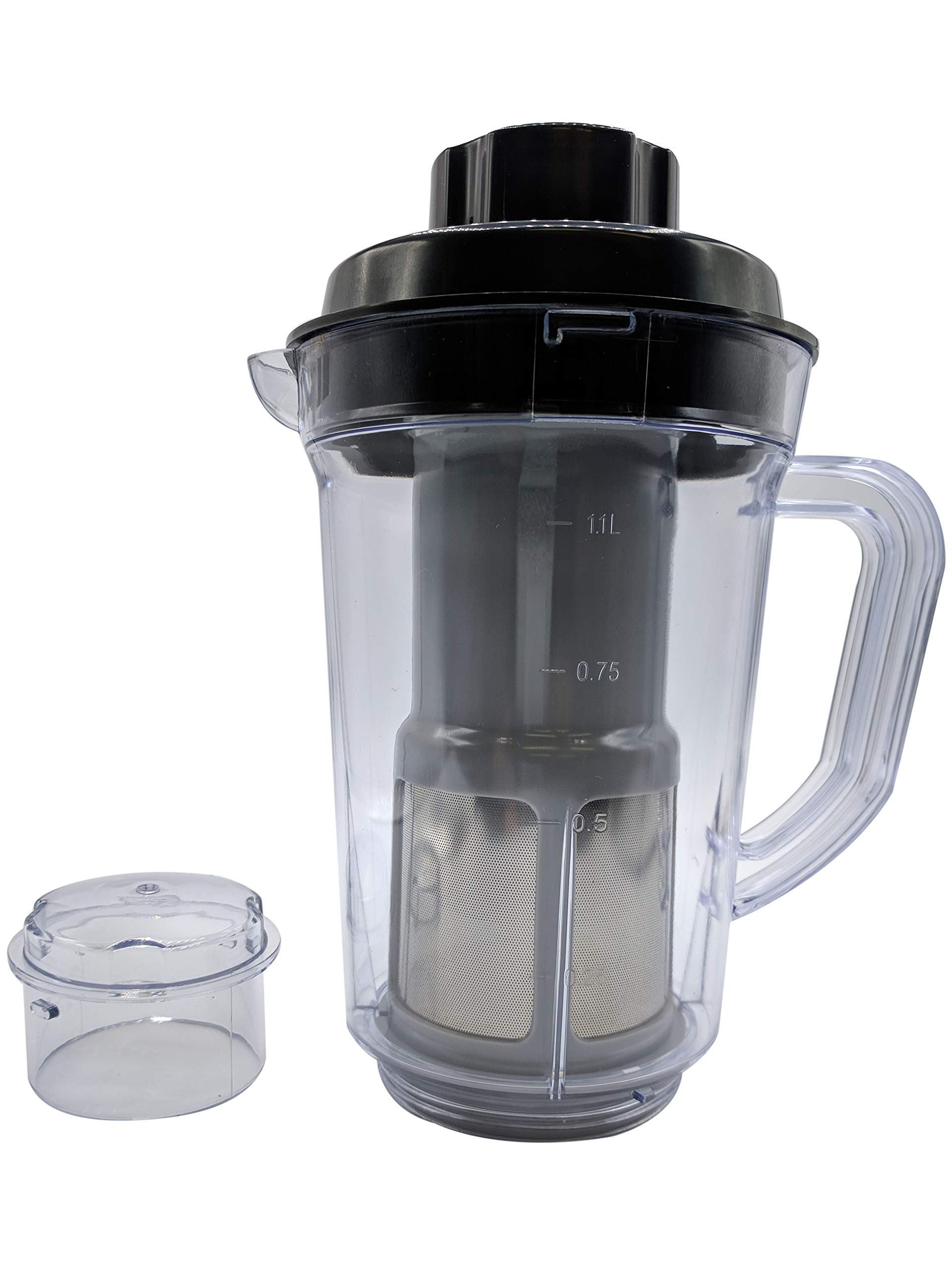 Blendin Replacement Fruit and Vegetable Juicer Attachment Pitcher Jar, Compatible with Magic Bullet Blender MB-1001, MB-1001B, MBR-1101, MBR-1701, MBR-1702, MBR-0301 Blender