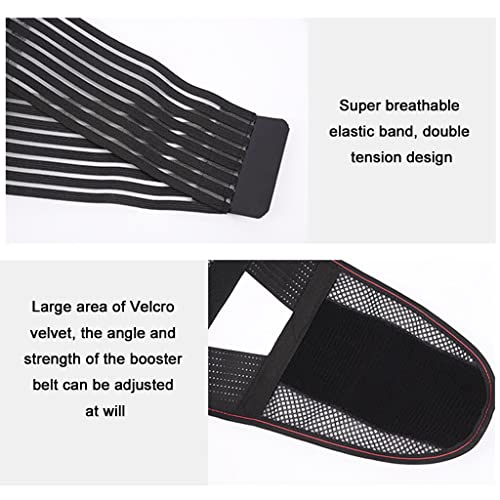 DAPERCI Self-Heating Back Support Belt with 3 Removable Pads Lower Back Brace for Injury Prevention and Pain Relief Sciatica Spinal Stenosis Scoliosis Or Herniated Disc