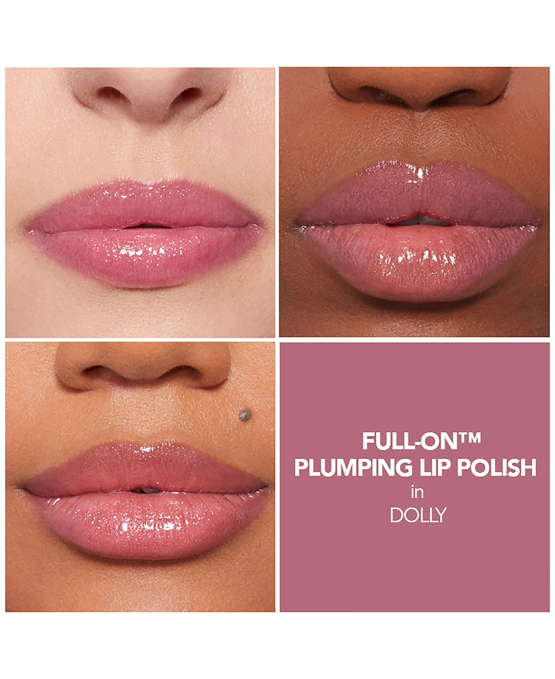 Buxom Full-On Plumping Lip Polish, Tinted Lip Plumper Gloss, Plumping Formula with Peptides & Vitamin E, Moisturizing Lip Plumping Gloss, Reds, Mauves & Reds