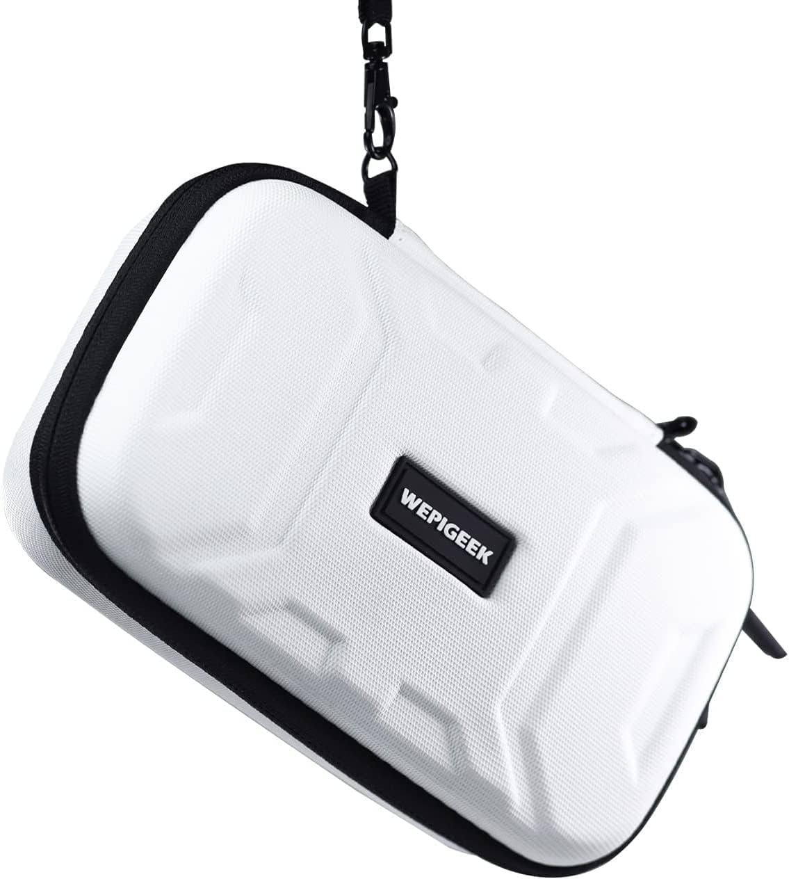 Case for Backbone/Razer Kishi V2 Mobile Controller,Portable Travel All Protective,Hard Messenger Carrying Bag, Strong Strap,Soft Lining,with Pockets for Accessories-White