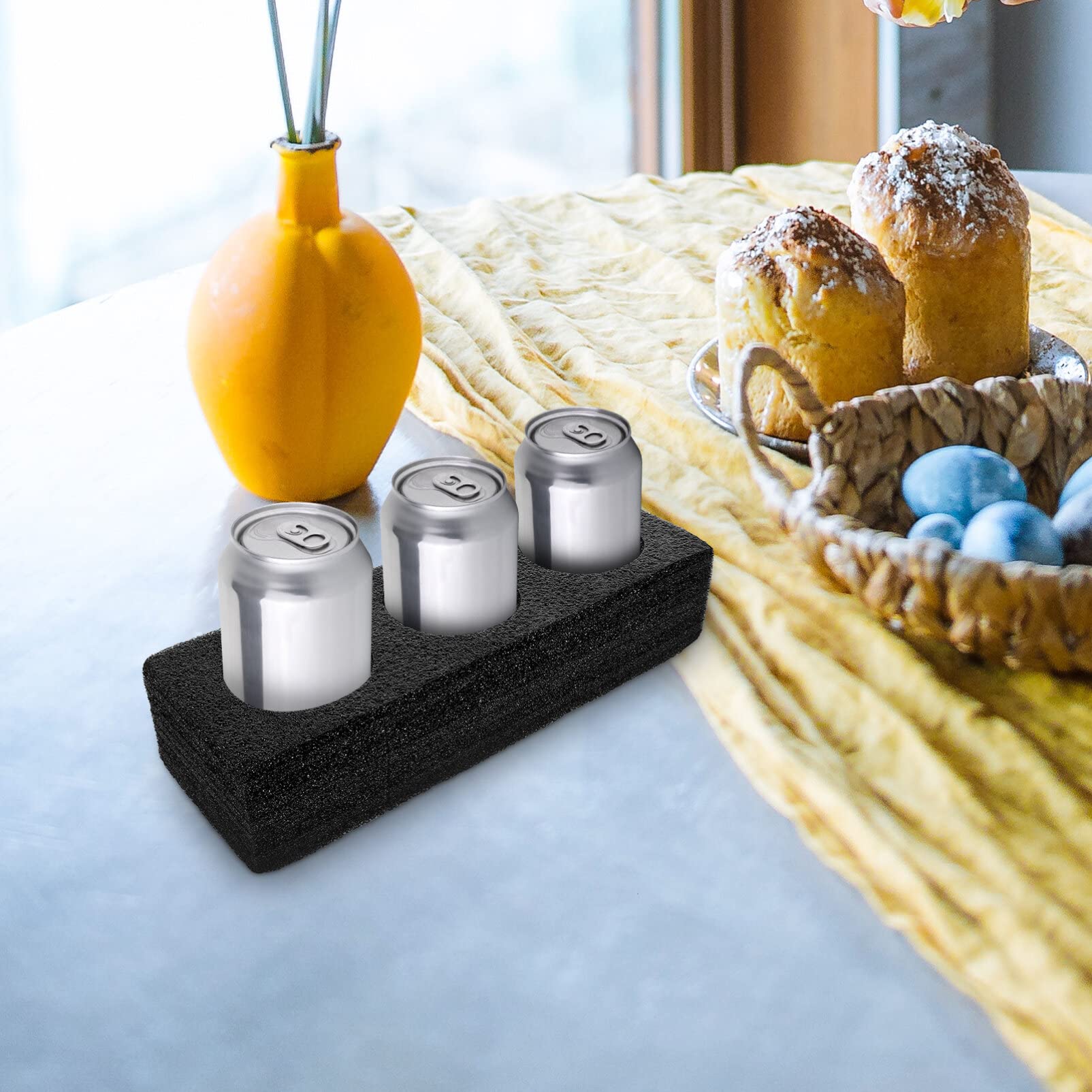 Cabilock Milk Tea Cup Holder Compostable Cup Holder Portable Coffee Cup Food Tray Pearl Wool Coffee Tray Disposable Trays Cup Carrier Foam Pearl Cotton Bottle Rack Takeaway Box re-usable