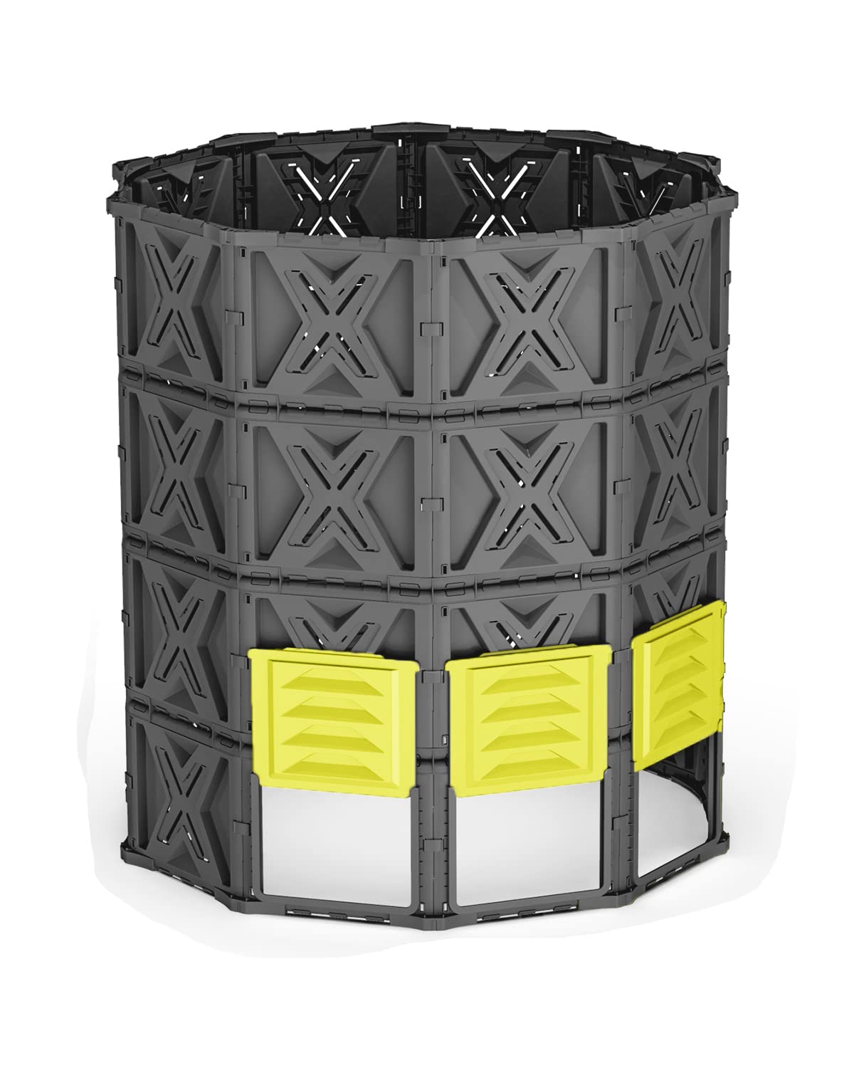 Large Compost Bin - 190 Gallon (720 L) Garden Composter with Better Aeration System, Easy Assembling/BPA Free/Sturdy/Outdoor Compost Tumbler
