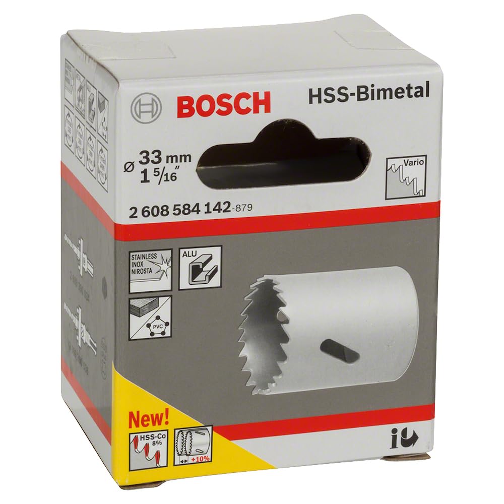 Bosch 2608584142 Holesaw of Hss-Bimetall 33mm