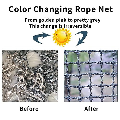Kids Playground Net Play Safety Net,Outdoor Backyard Treehouse Climbing Cargo Net,Kids Backyard Climbing Rope Net,Used for for Swing Set Accessories Tree Fort Back Yard.(Size:2m*4m)