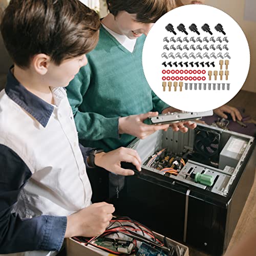 DIKACA Pc Accessories 1 set Re Knurled Chassis Computer Countersunk Case Head Electronic Fixing Washer Thumbscrew Fan Screw Part Copper Pillar Replacement Laptop Accessories