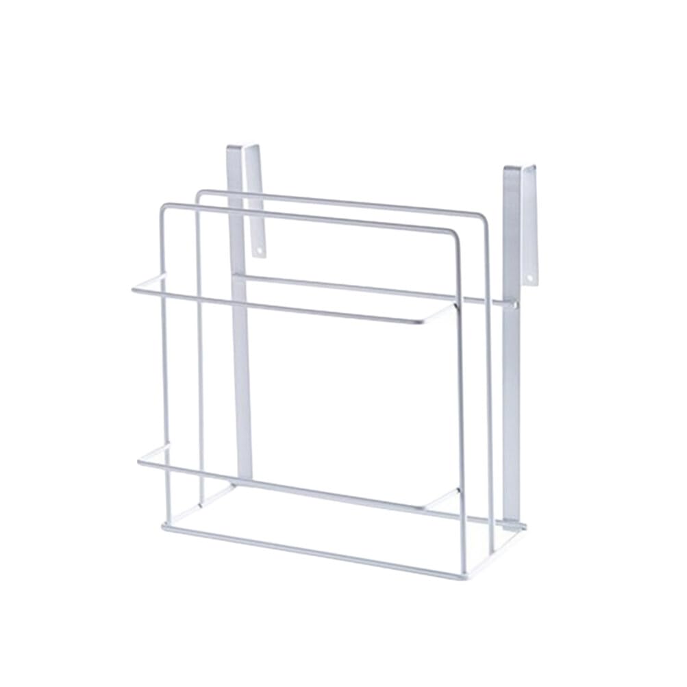 Cabilock Wall Mounted Towel Holder Metal Shelf Brackets Towel Rack with Shelf Chopping Board Holder Kitchen Pot Lid Organizer Cord Holders Kitchen Storage Shelves Iron Holding Rack Cupboard