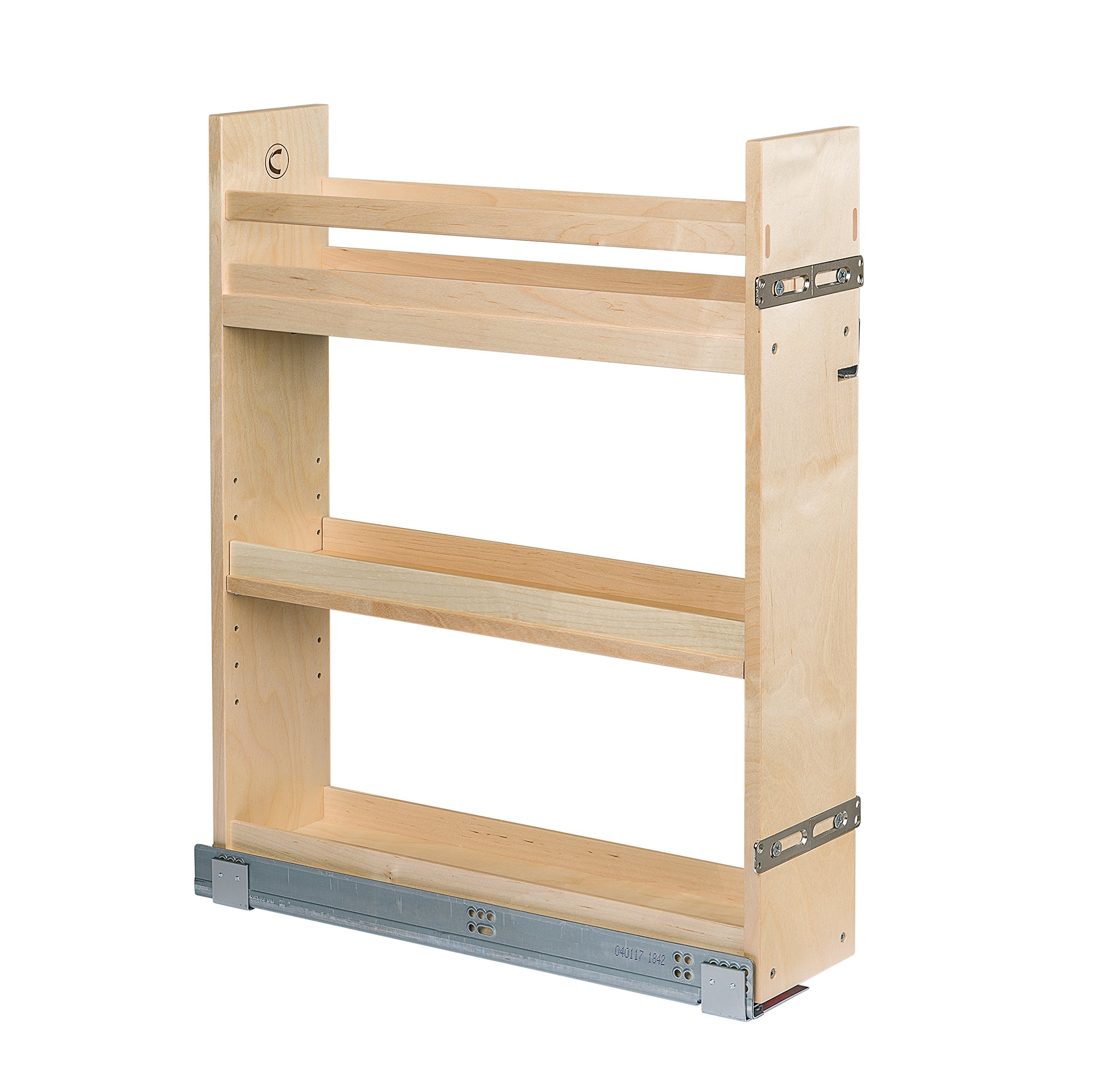 Century Components Signature Series SIGBO55PF Base Cabinet Pull-Out Kitchen Organizer 5-7/8"W x 26-3/4"H x 21-1/2"D - Solid Maple - Blum Soft Close Slides