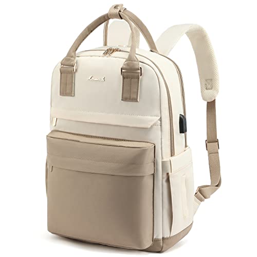 LOVEVOOK Laptop Backpack for Women 14 Inch Laptop Bag with USB Port, Fashion Waterproof Backpacks Teacher Nurse Stylish Travel Bags Vintage Daypacks for College Work