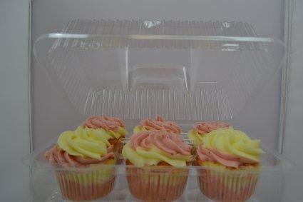 pack of 30 half dozen cupcake containers 6 compartment Clear Cupcake Muffin Containers 4" High for topping Strong Quality 6 cupcake containers plastic disposable 6 cupcake boxes 6 cupcake holder