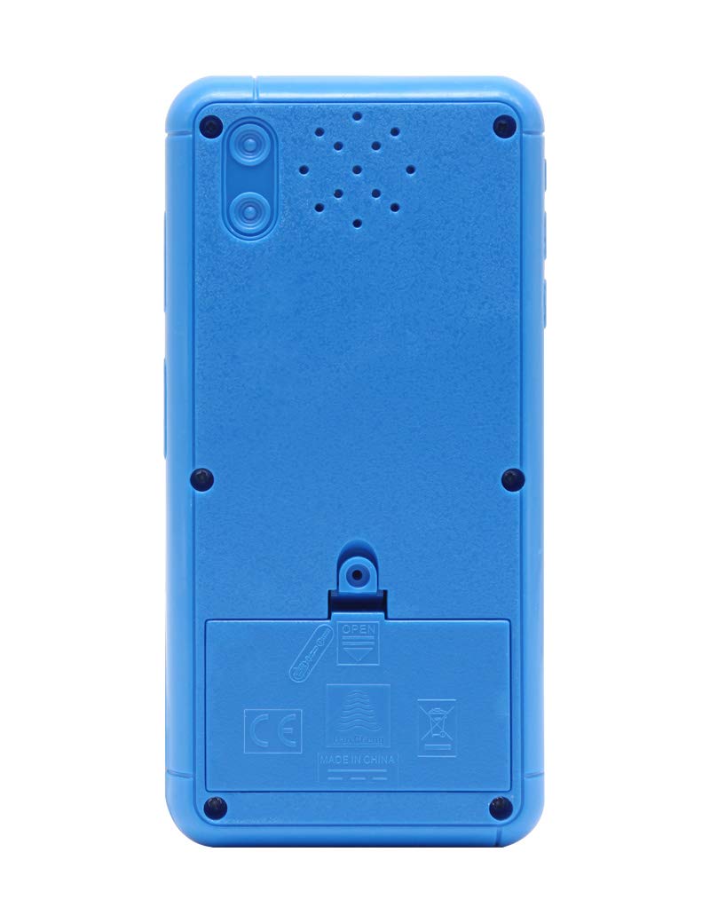Retro Block Game Console Brick Game Console with Color Shell and Large Screen Powered by 2 AA Batteries Build 23 Games and with a Small Body (Blue)