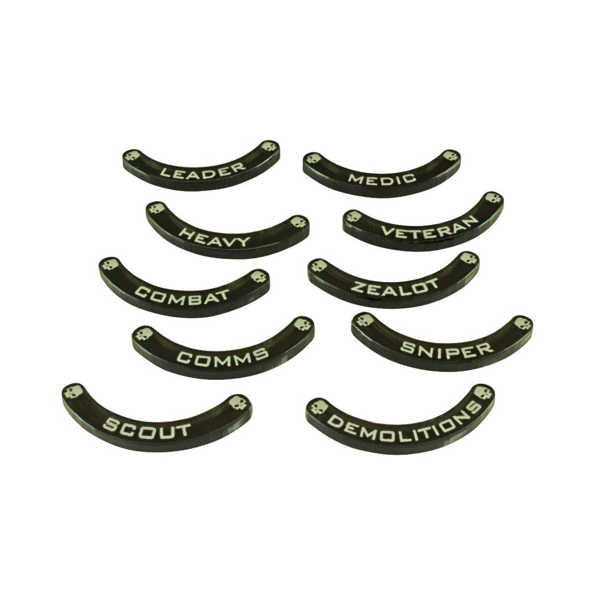 LITKO Specialist Base Hugger Token Set, 32mm Bases, Compatible with Warhammer: Kill Team, Translucent Grey (10)