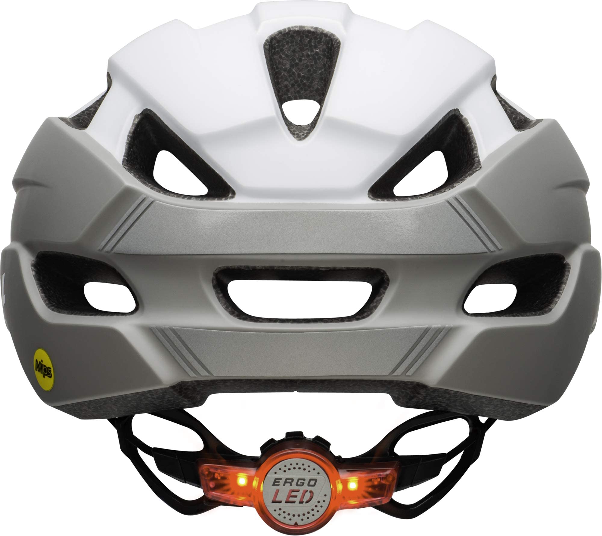BELL Trace MIPS LED Adult Recreational Bike Helmet - Matte White/Silver (2020), Universal Adult (53-60 cm)