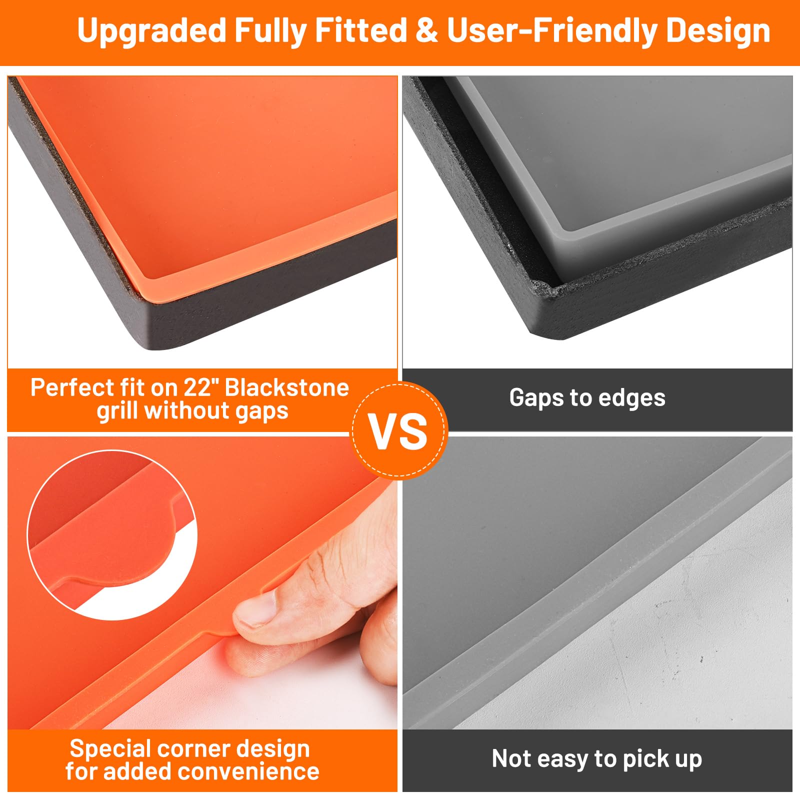Blackstone Silicone Griddle Mat for Blackstone 36 Inch Griddle, Heavy Duty Food Grade Silicone Griddle Top Cover, Upgraded Reusable Griddle Mat Full Fit Protect Outdoor from Insects Rust Debris