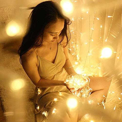 LIUPENGWEI 300 LED Curtain String Lights, USB Plug In Window Lights, 3m X 3m 8 Modes Remote Control Fairy Light Waterproof LED Copper String Lights For Outdoor Indoor Wedding Christmas Party Garden Be