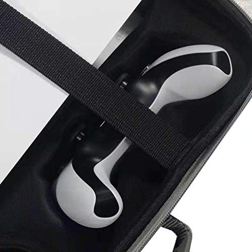 Carrying Case for PS5 Portable PS5 Host Accessories Storage Bag Waterproof Travel Bag for PS5 Models, Gray
