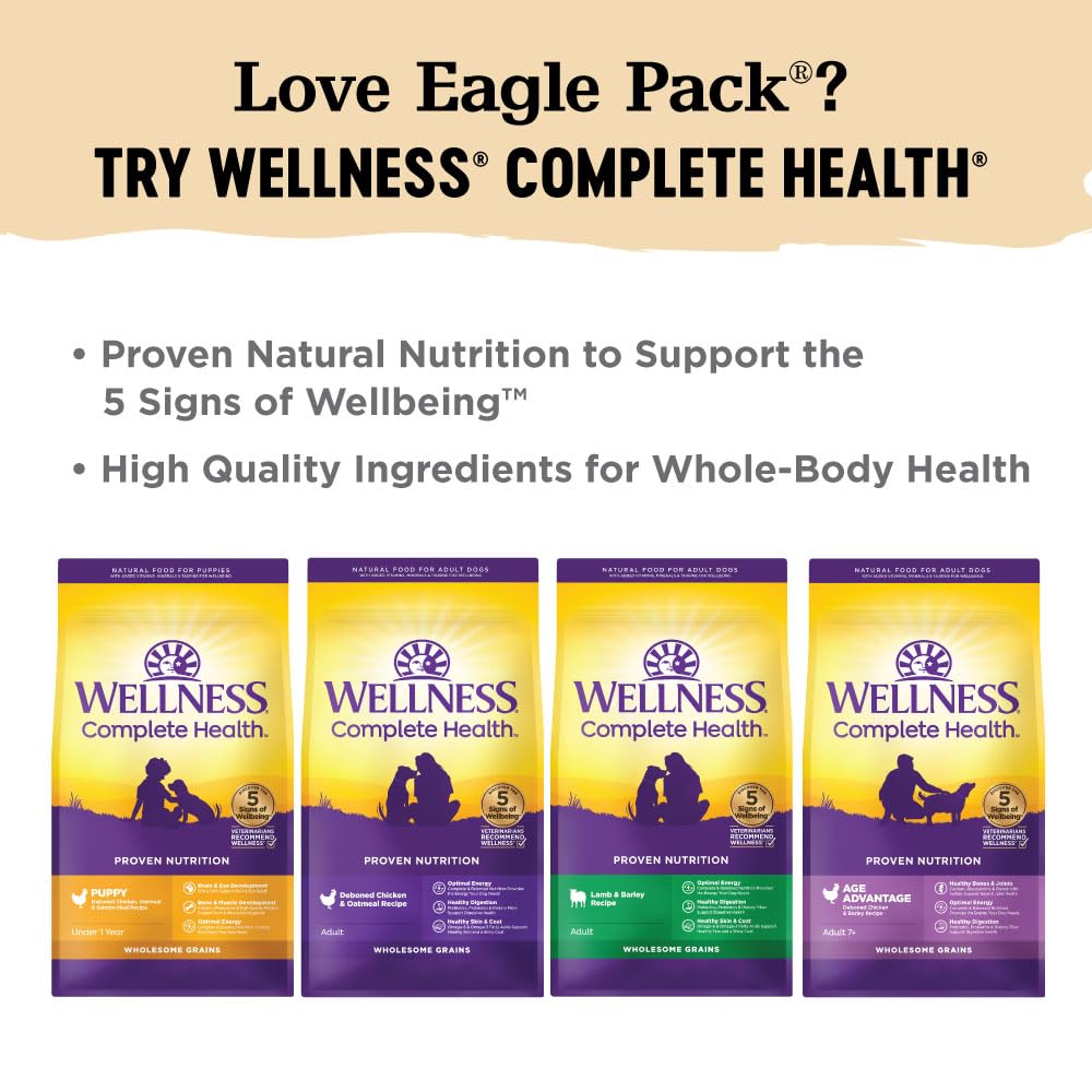 Eagle Pack Natural Dry Large Breed Dog Food, Chicken & Pork, 30-Pound Bag