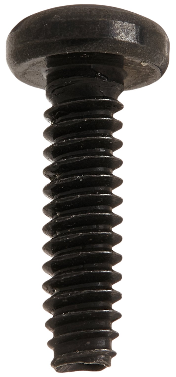 Small Parts 0608RTPB Steel Thread Rolling Screw for Metal, Black Oxide Finish, Pan Head, Star Drive, #6-32 Thread Size, 1/2" Length (Pack of 100)