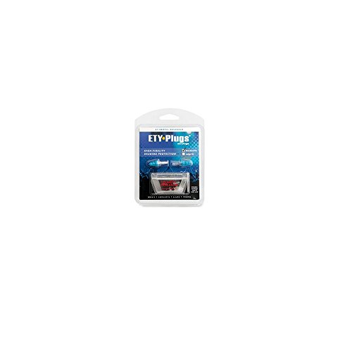 Etymotic Research ER20 High-Fidelity Earplugs (Concerts, Musicians, Airplanes, Motorcycles, Sensitivity and Universal Hearing Protection) - Standard, Clear Stem w/ Blue Tip