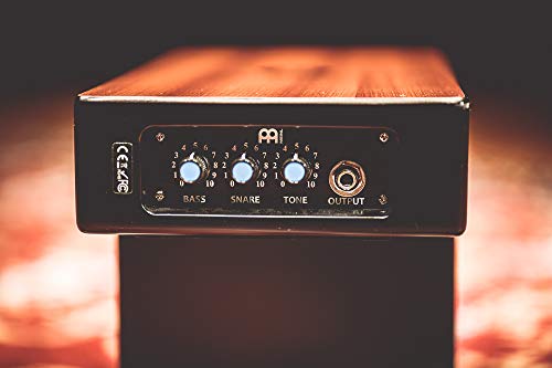 Meinl Pickup Slaptop Cajon Box Drum with Internal Snares and Forward Projecting Sound Ports - NOT MADE IN CHINA - Mahogany Playing Surface, 2-YEAR WARRANTY (PTOPCAJ4MH-M)