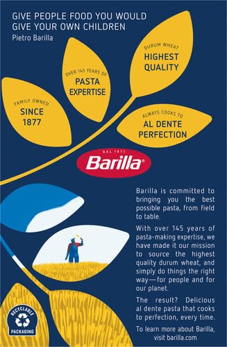 Barilla Campanelle Pasta, 16 oz. Box - Non-GMO Pasta Made with Durum Wheat Semolina - Kosher Certified Pasta