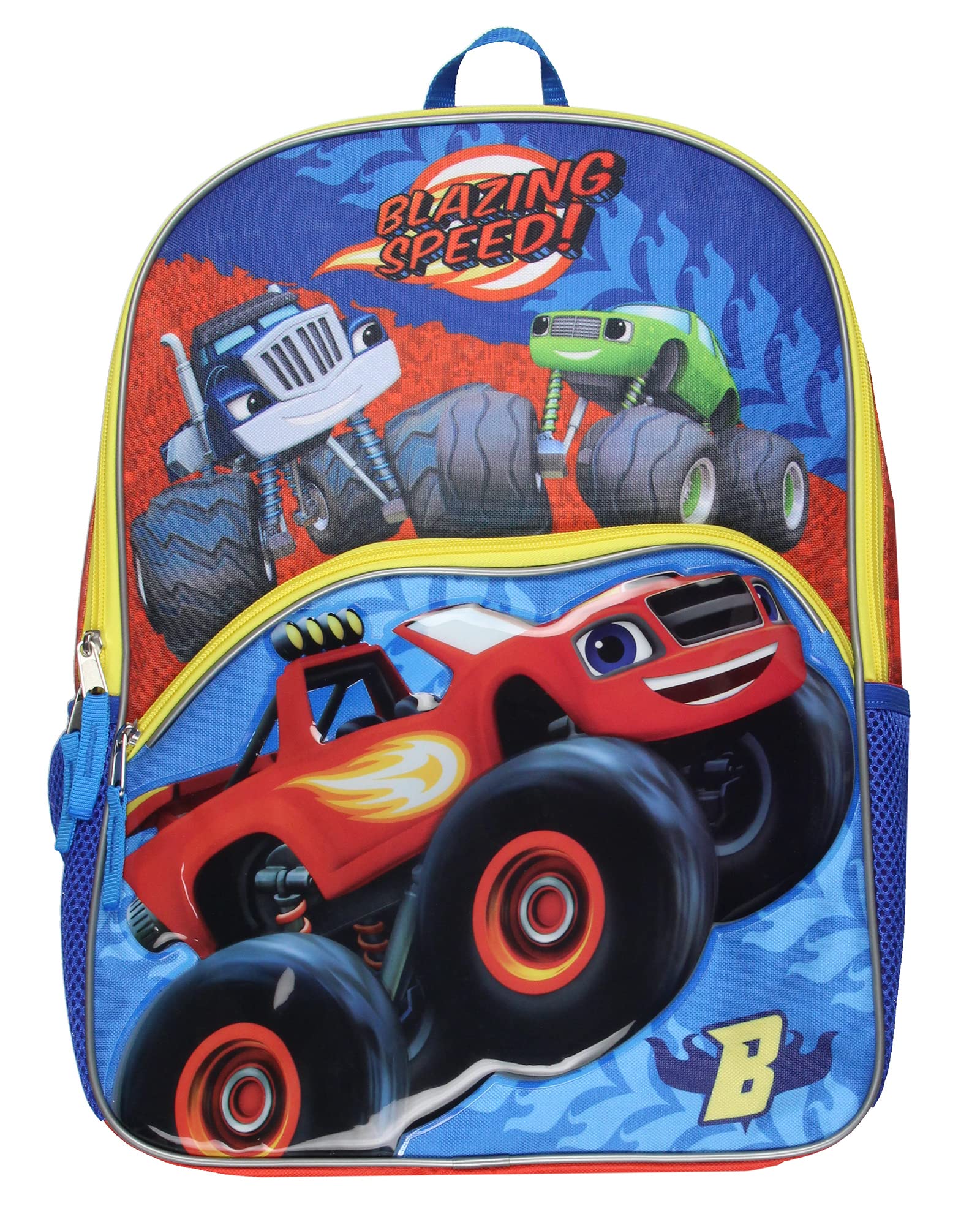 Bioworld Blaze and the Monster Machines Backpack 3D Blazing Speed School Travel Backpack