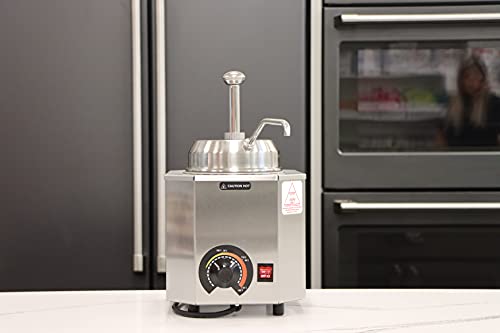 Paragon Pro-Deluxe 2028B Pump Warmer for Professional Concessionaires Requiring Commercial Quality & Construction 500W Accommodates #10 Can, Stainless Steel|Stainless