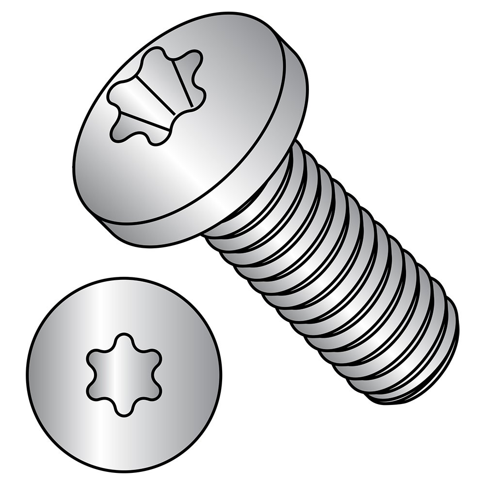 Small Parts MI2.56MTP188 18-8 Stainless Steel Pan Head Machine Screw, Meets ISO 7045, T8 Star Drive, M2.5-0.45 Thread Size, 6 mm Length, Fully Threaded, Import (Pack of 100)