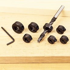 WoodRiver Drill Bit Stop Collars 7-Piece Set