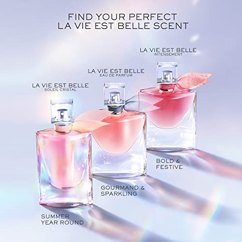 Lancôme La Vie Est Belle Eau de Parfum - Floral & Sweet Women's Perfume - With Iris, Patchouli & Vanilla - Long Lasting Fragrance - 3.4 Fl Oz