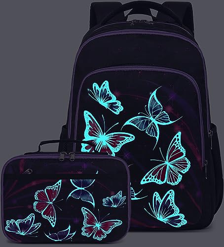 CAMTOP Backpack for Kids Girls School Backpack with Lunch Box Preschool Kindergarten BookBag Set (Y0058-2 Galaxy)