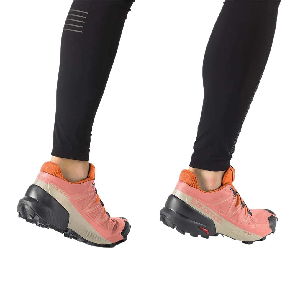 Salomon Speedcross 5 Trail Running Shoes for Women, Blooming Dahlia/Black/Vibrant Orange, 10.5