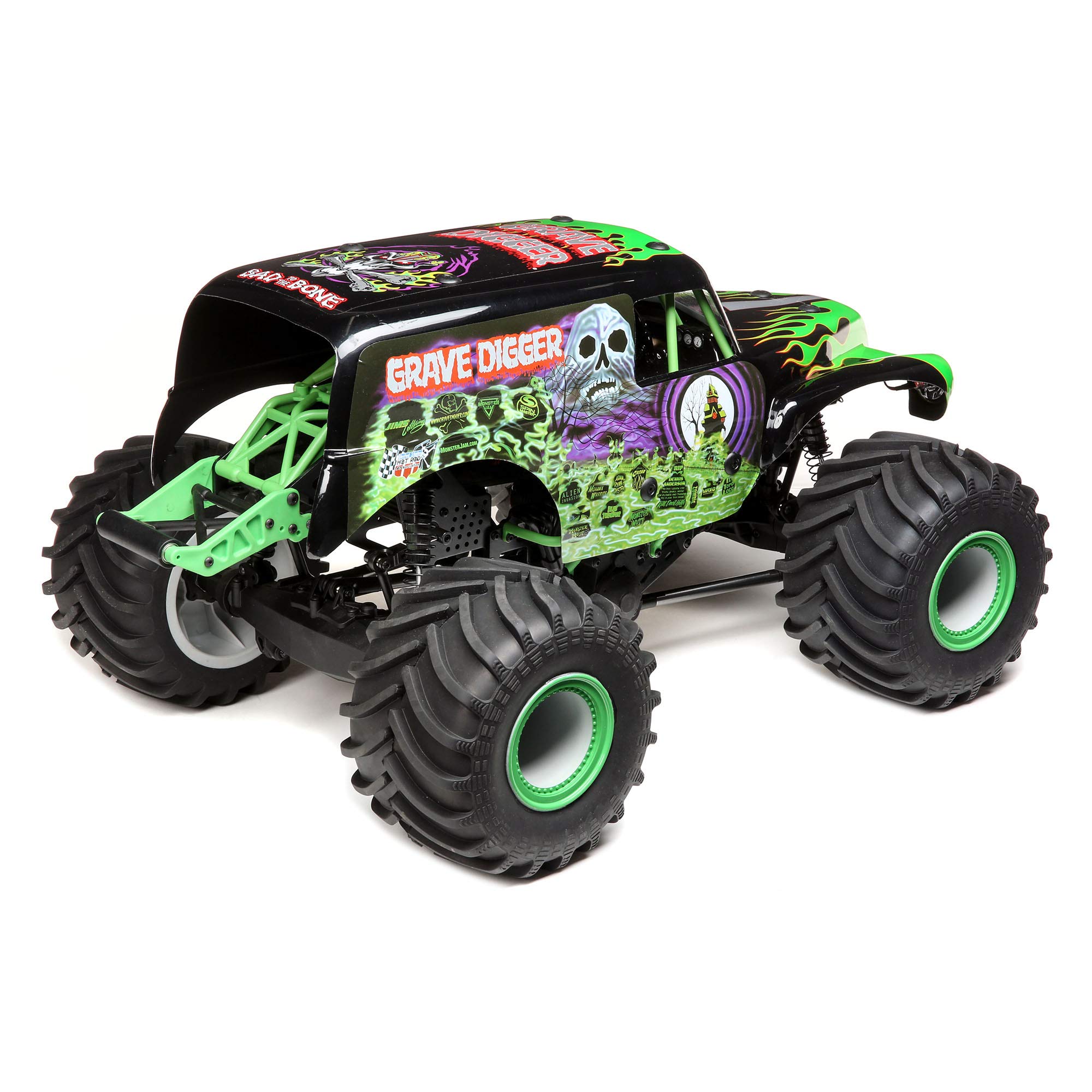 Losi RC Truck LMT 4 Wheel Drive Solid Axle Monster Truck RTR Battery and Charger Not Included Grave Digger LOS04021T1