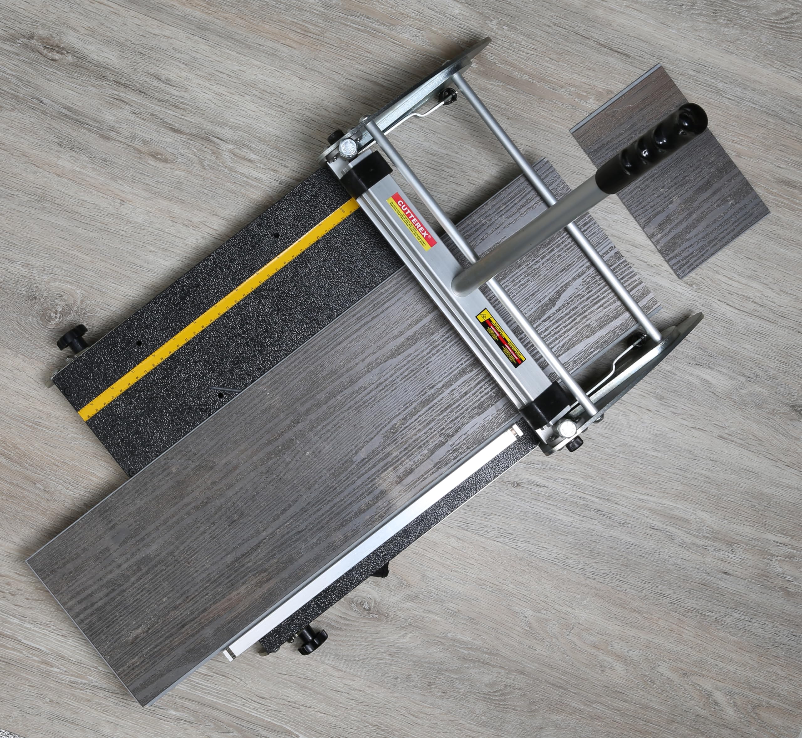 CUTTEREX 13" Free 360° Vinyl Laminate Floor Cutter for VCT, LVT, SPC, PVC, WPC, Rubber Floor and Rigid Core Vinyl Plank, 1 PC Free Spare Blade