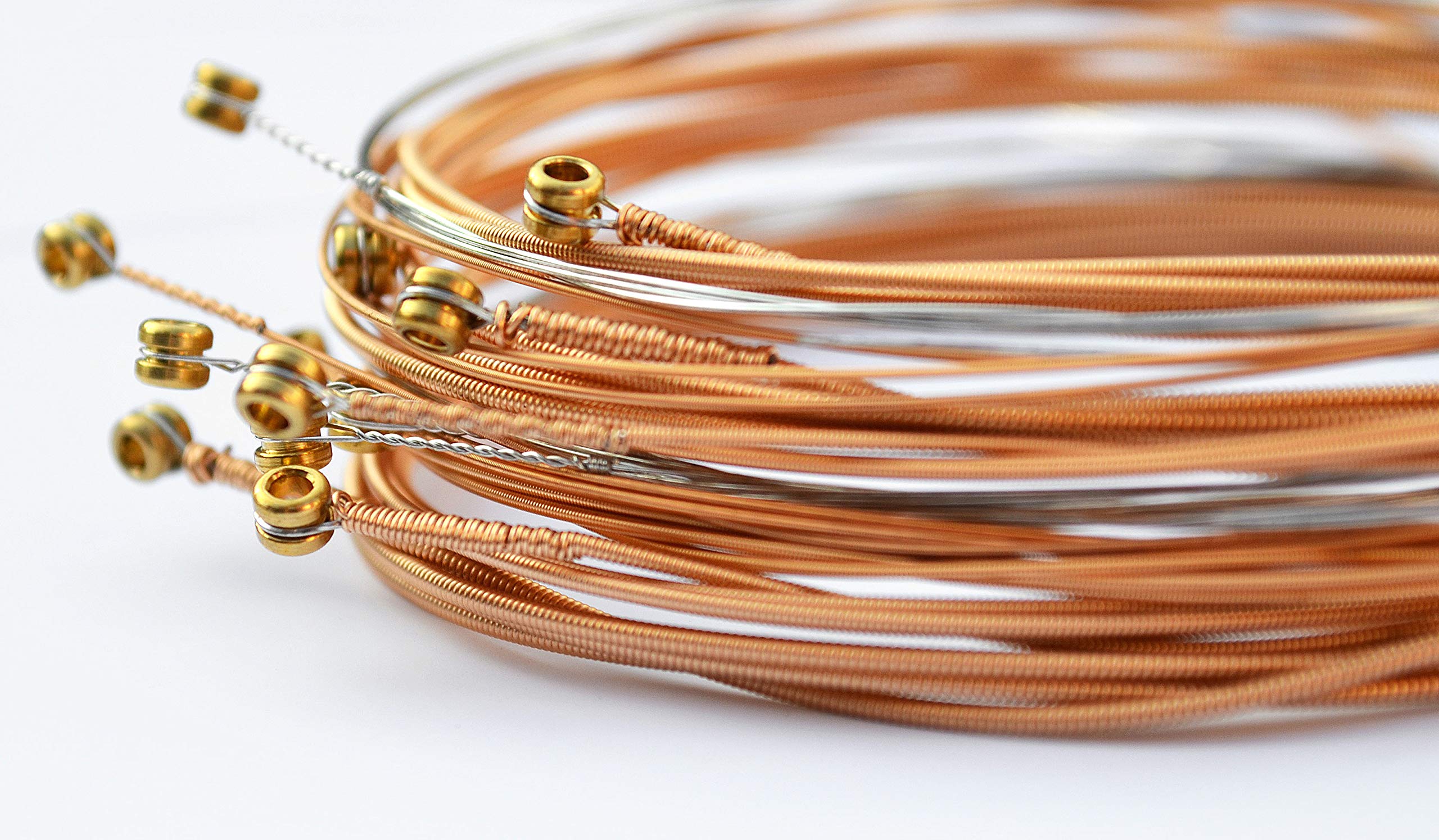 Magma - Light Acoustic Guitar Strings 10-48 Gauge Flat Phosphor Bronze Wound Acoustic String Set (.010" - .048") 1 Set - GA120PBF