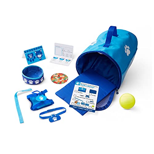 Melissa & Doug Tote & Tour Pet Travel Play Set with 2 Plush Stuffed Animals (15 pcs)