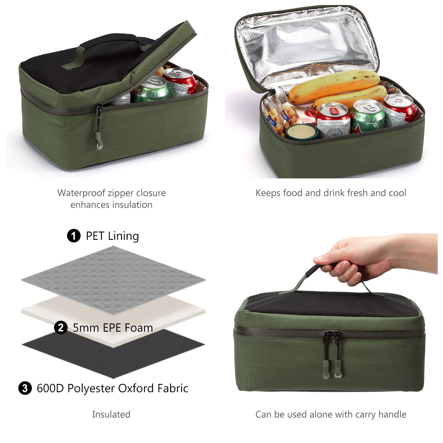 BASSDASH Fishing Tackle Backpack Water Resistant Lightweight Tactical Bag Soft Tackle Box with Rod Holder and Protective Rain Cover