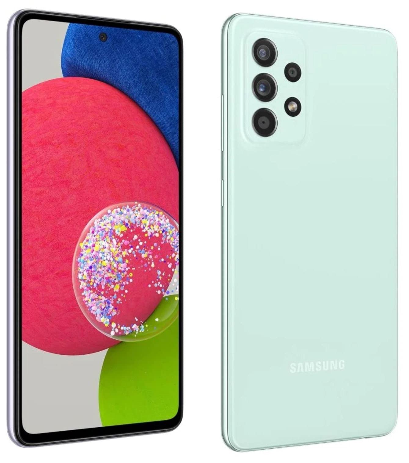 SAMSUNG Galaxy A52s A528B 5G Dual 128GB 6GB RAM Factory Unlocked (GSM Only | No CDMA - not Compatible with Verizon/Sprint) International Version - Green