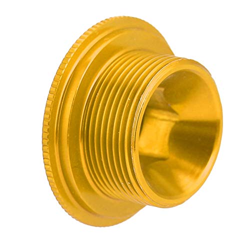 Crank Arm Bolt for Mountain Road Bike Bracket Cap M20 x 10 Crankset Screw BB Axis Screws M20 10 Durable Aluminum Alloy Threads (Gold)