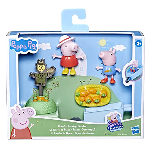 Peppa Pig Peppa's Adventures Peppa's Growing Garden Preschool Toy, with 2 Figures and 3 Accessories, for Ages 3 and Up