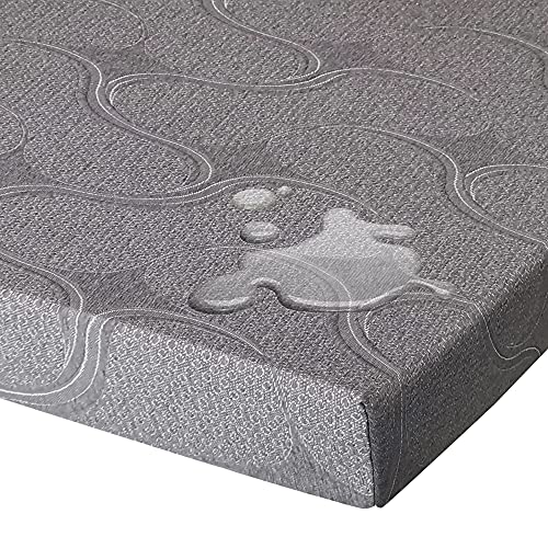 Delta Children Sport Race Car Twin Bed, Red Snooze 6 inch Memory Foam Twin Mattress (Bundle)
