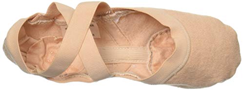 Bloch girls Synchrony Split Sole Stretch Canvas Slipper / Ballet Shoe, Pink, 1.5 Little Kid US