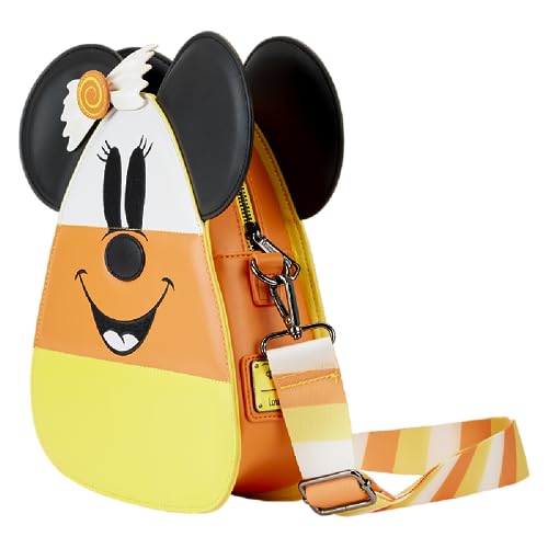 Loungefly Disney Mickey and Minnie Mouse Candy Corn Crossbody Bag