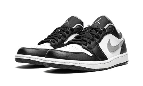 Nike Men's Air Jordan 1 Low Black/Particle Grey, Black/Particle Grey/White, 12