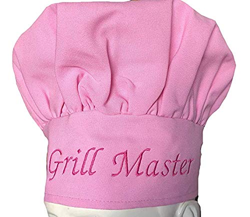 CHEFSKIN Grill Master Pink Chef Hat, Fully Adjustable Great Gift