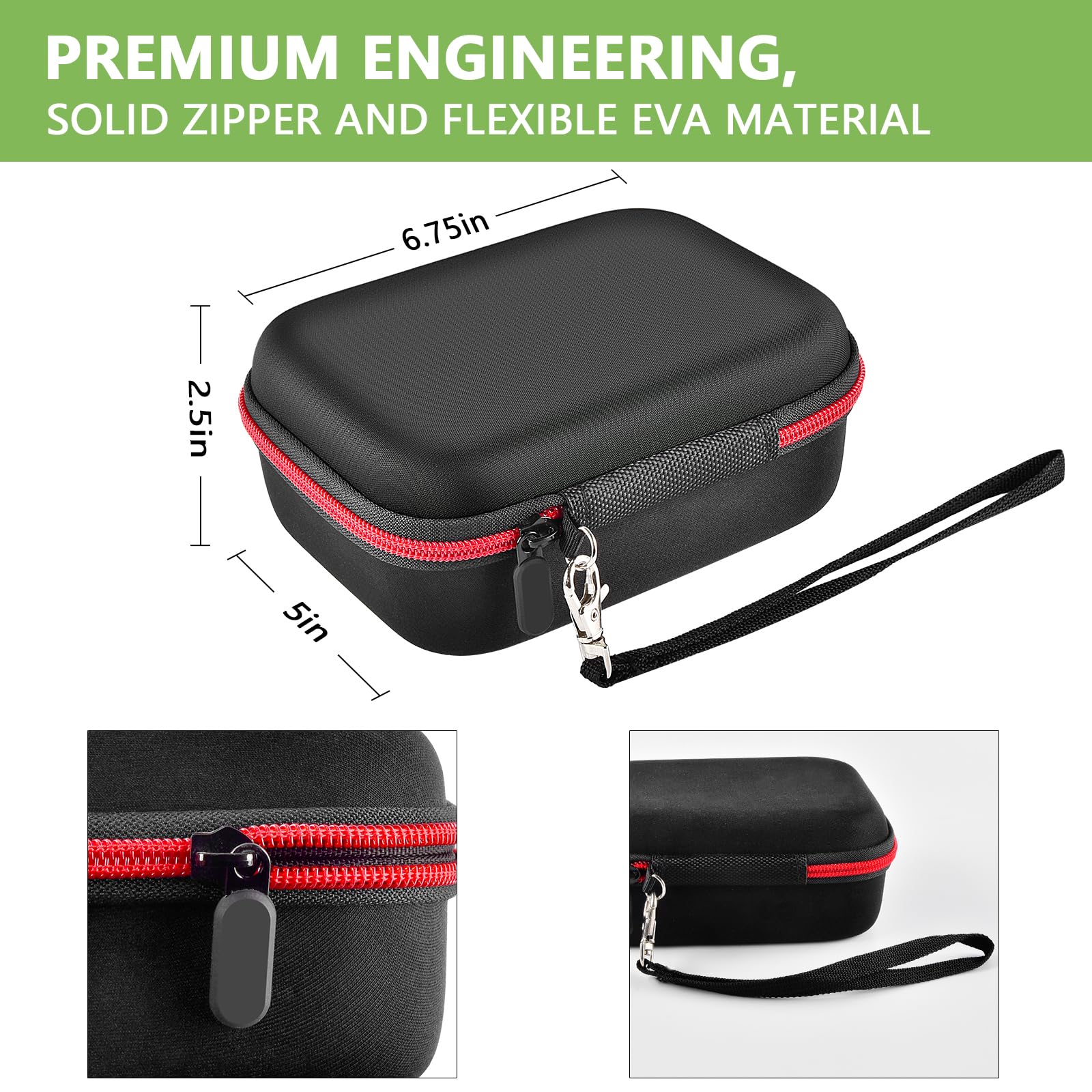 Case for Wahl Professional Peanut Classic Clipper/Trimmer #8685, 8655-200, 8081, 8035 and Attachment Clippers Comb Blade Accessories- Black