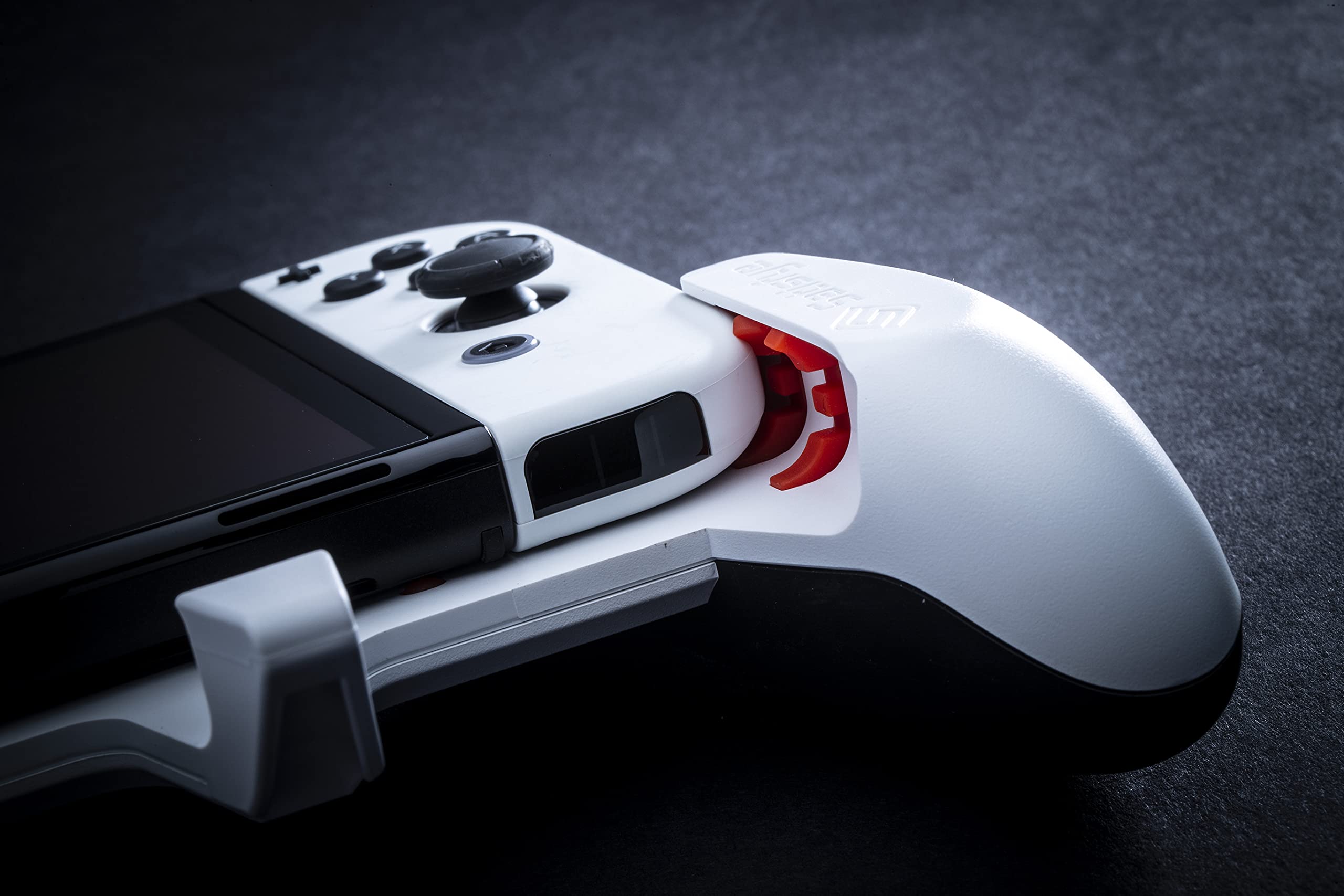 Satisfye β ZenGrip Pro Gen 3 OLED Slim Bundle, Accessories Compatible with Nintendo Switch - The Bundle includes: White Grip, Slim Case (WHITE)