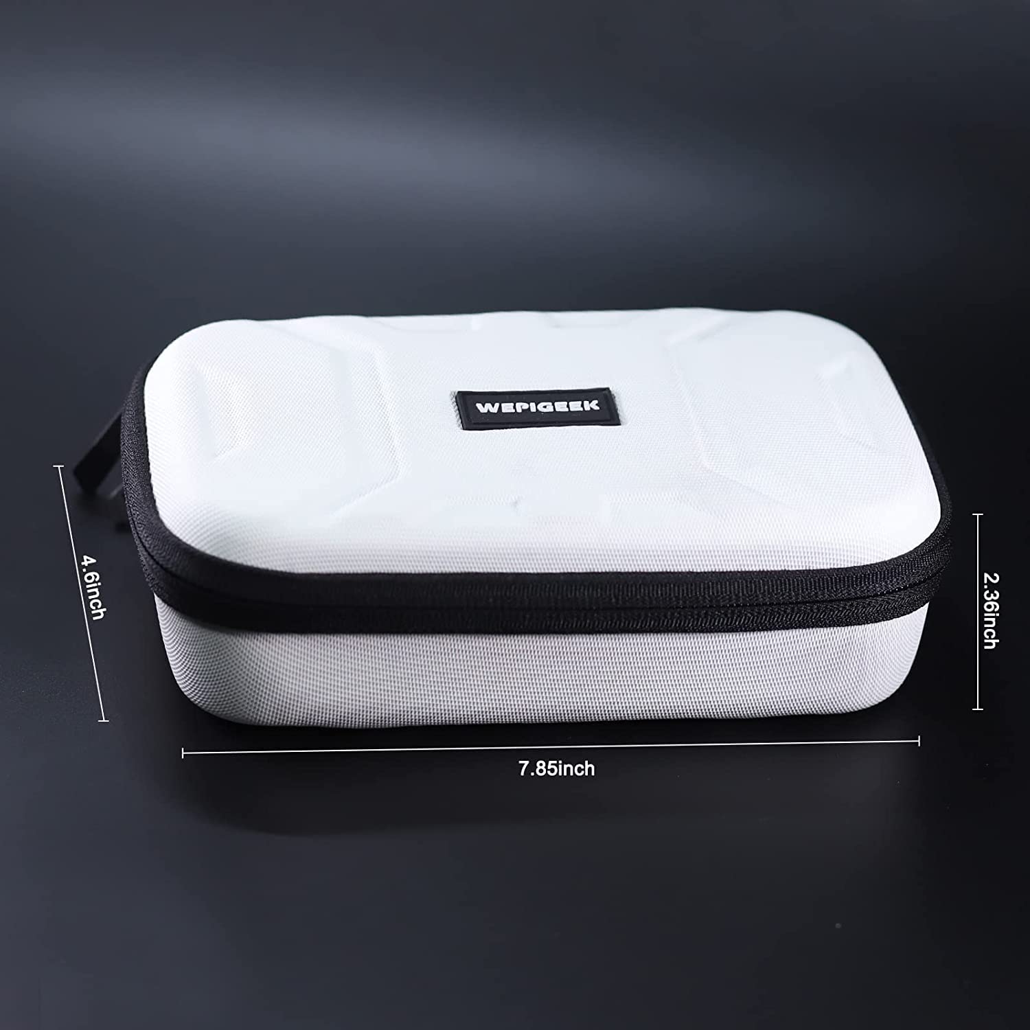 Case for Backbone/Razer Kishi V2 Mobile Controller,Portable Travel All Protective,Hard Messenger Carrying Bag, Strong Strap,Soft Lining,with Pockets for Accessories-White
