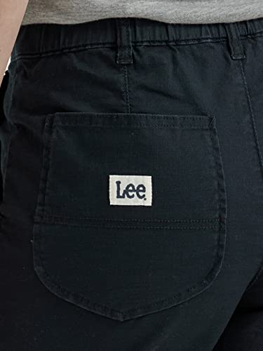Lee Women's Plus Size Legendary High Rise Relaxed Fit Rolled Short, Black, 20W