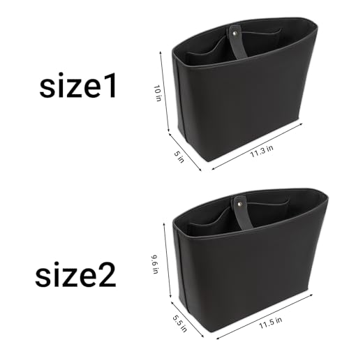 CLEXION Leather Tote Bag Organizer Insert,Multi-Pocket Purse Organizers,Compatible with LV Neverfull MM, Saint Laurent Tote and More(L)